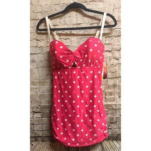 Coco Rave | Swim | Coco Rave Watermelon Pink White Polka Dot One Piece ...